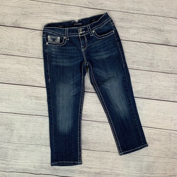 Vigoss | Jeans | Vigoss Sz 27 New York Capri Jean Denim Dark Wash ...